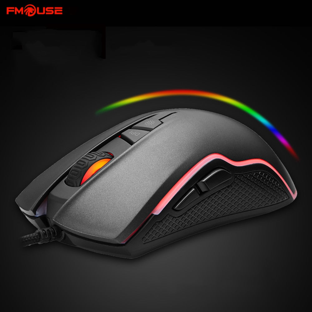 FMOUSE Mouse Gaming Mouse RGB Mouse Gamer Optical Gaming Mouse Wired D ...